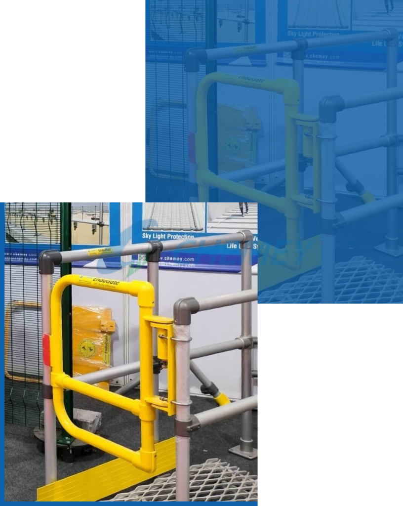 Self-Closing Safety Gates for Industrial Use | Chemey