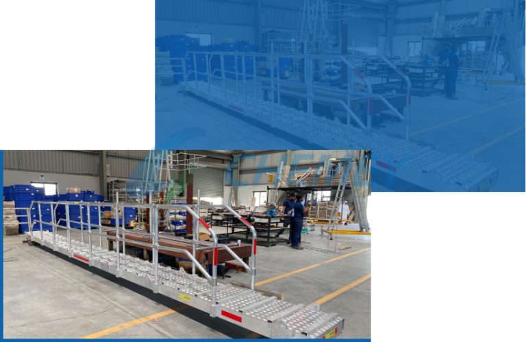 Industrial Gangway Ladders for Safe Access | Chemey