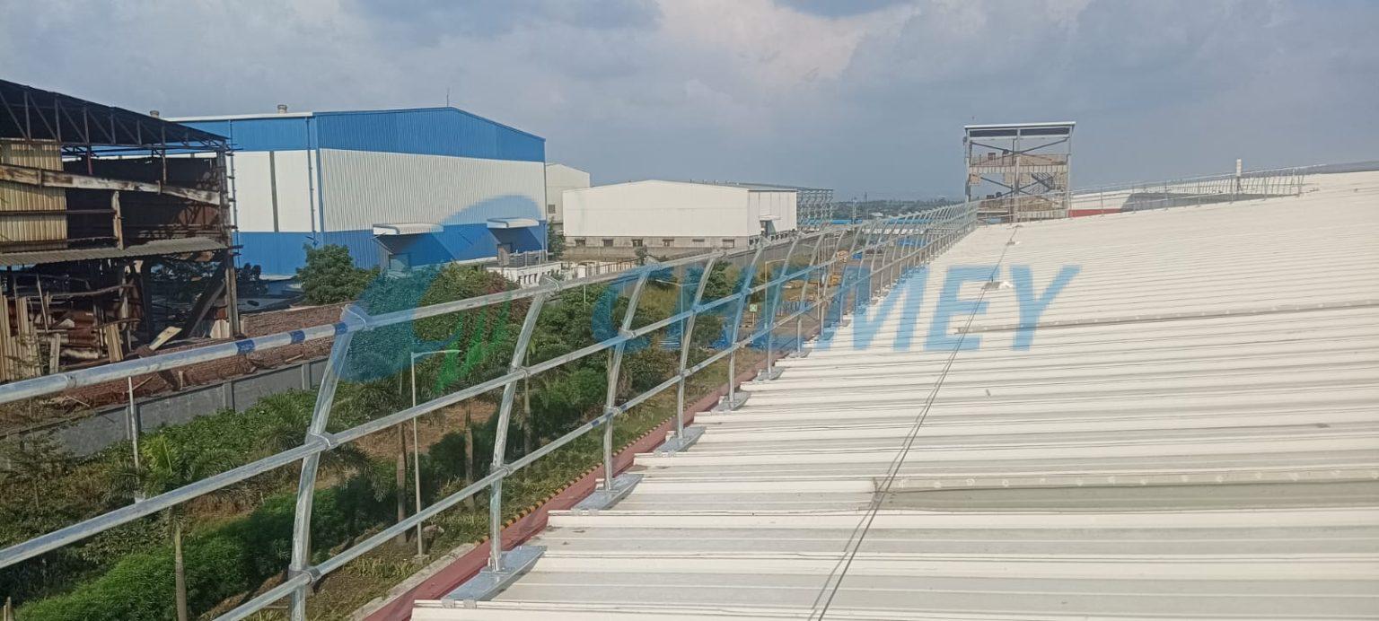 Modular Rooftop GuardRails -Pune-Based Large Electrical MNC
